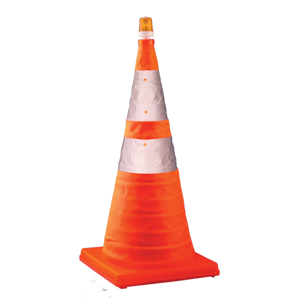 28" Collapsible Traffic Cone & Optional Light - Tolco Corporation